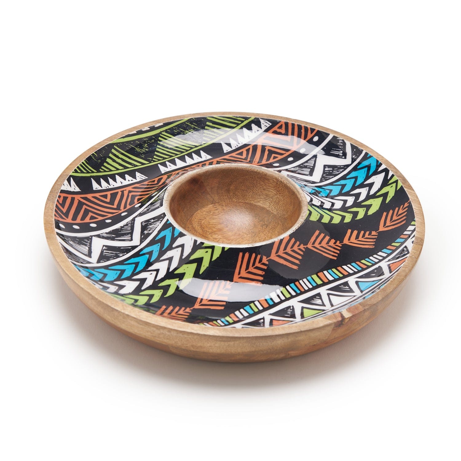 Indra Tribal Chip & Dip 15.25X15.25 Inches – Jashanmal Kuwait