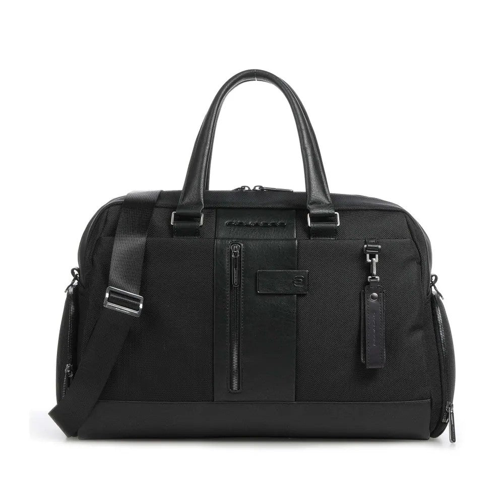 Piquadro Brief Duffel Bag In Recycled Fabric With Shoe Black BV4447BR2 ...