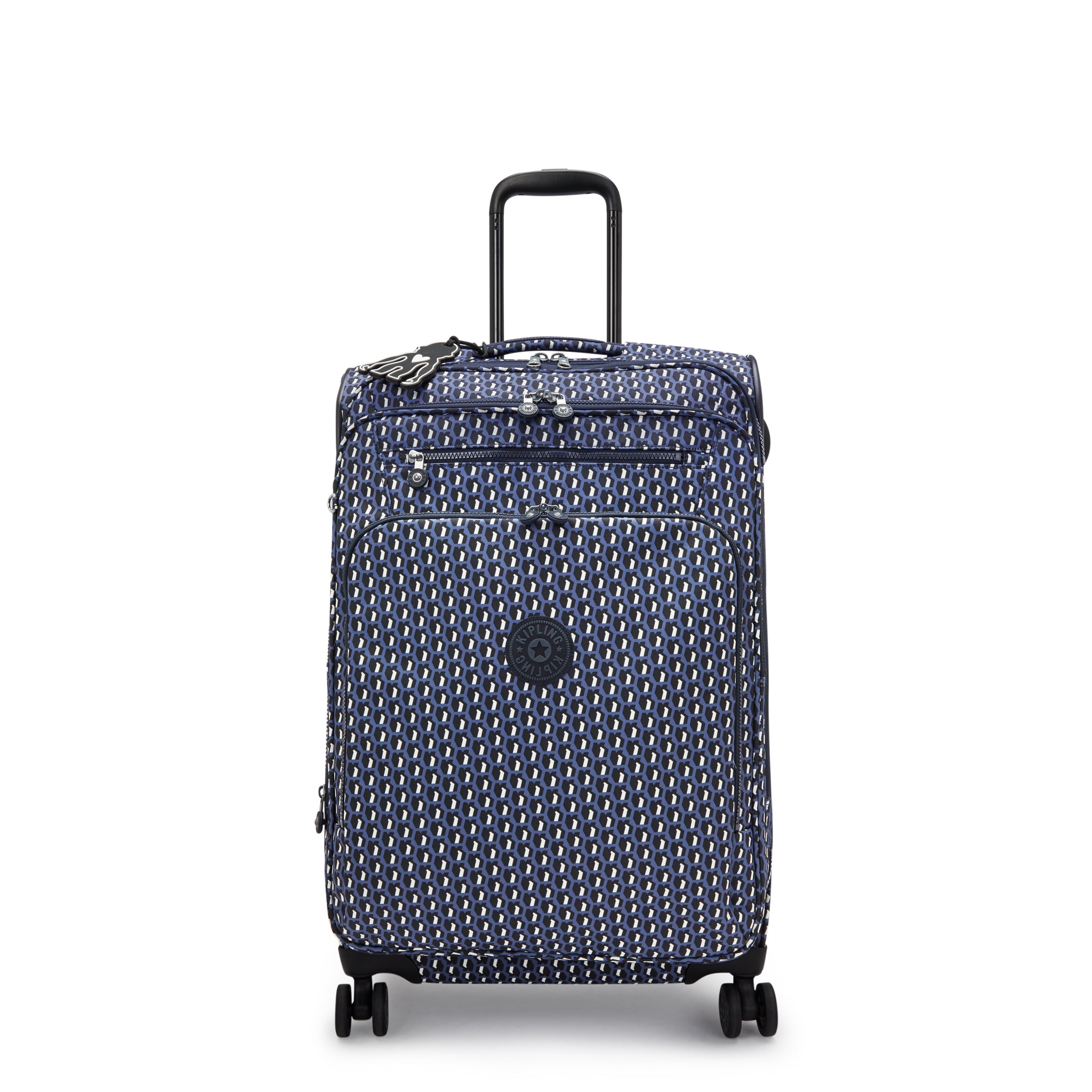 Kipling New Youri Spin M 3D K Blue Medium Expandable Spinner I7788-4JS ...