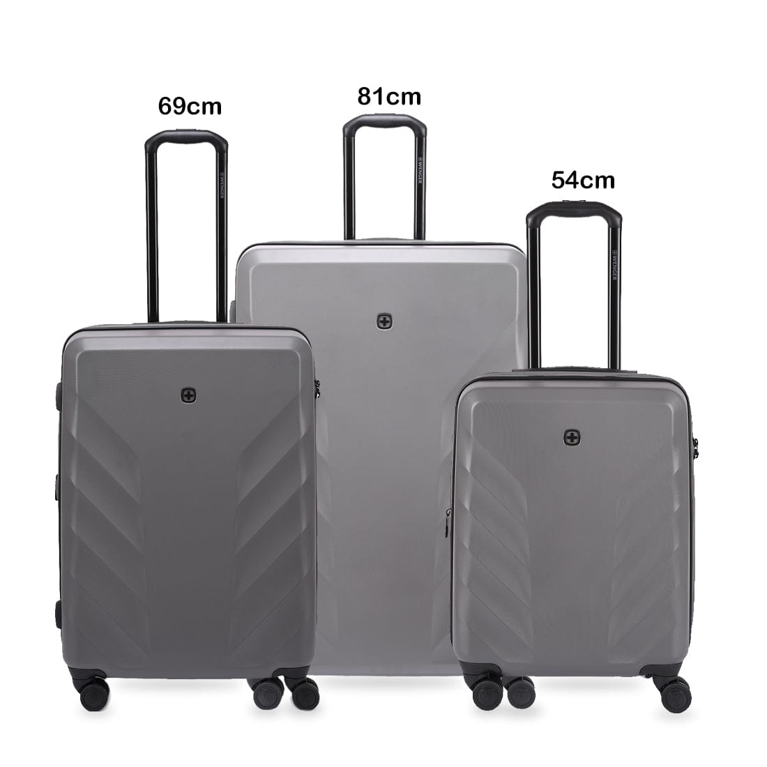 Wenger Motion 3 Piece 54+69+81cm Hardside Expandable Cabin & Check-In ...