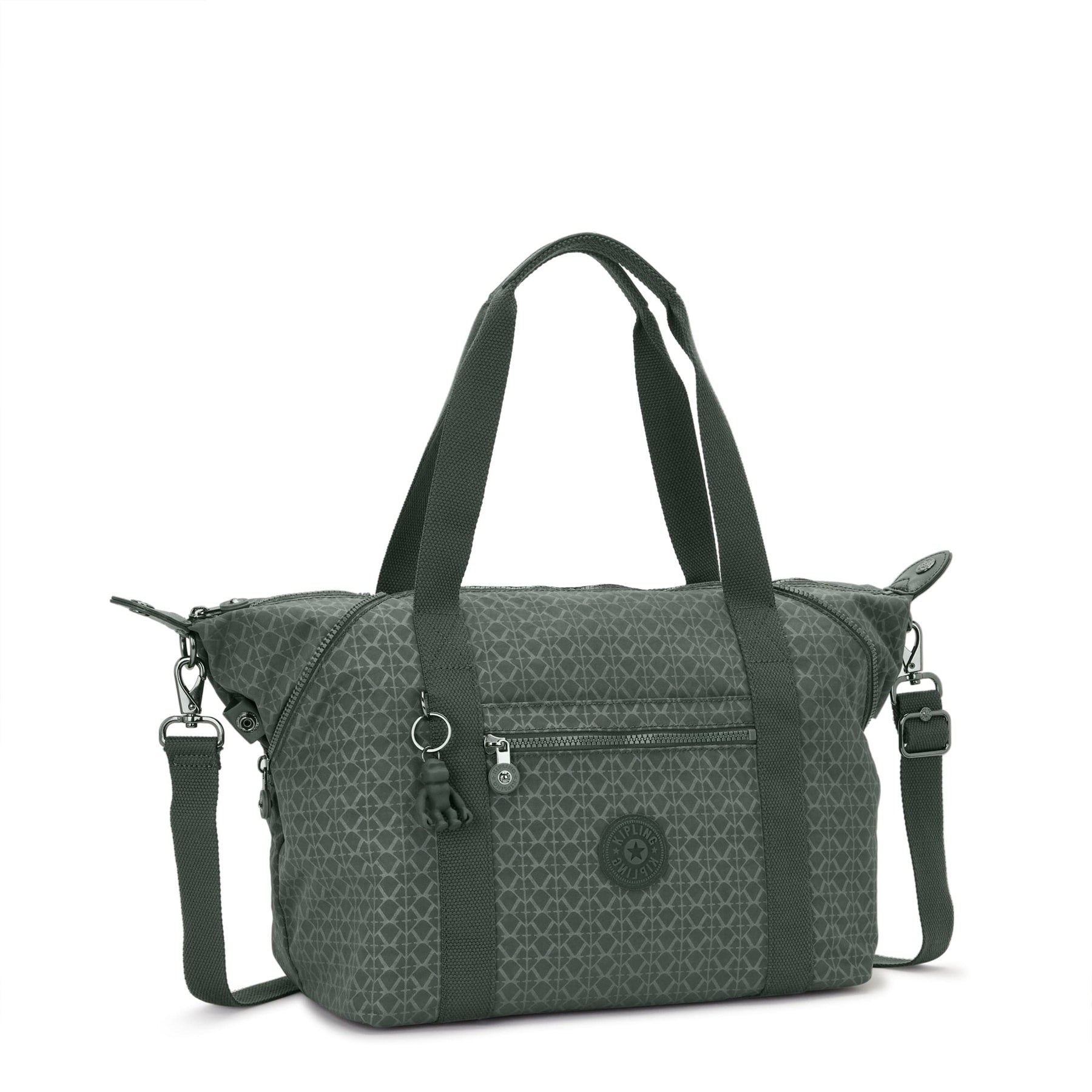 Kipling-Art-Medium Tote-Sign Green Embosse-21091-F6C – Jashanmal Kuwait
