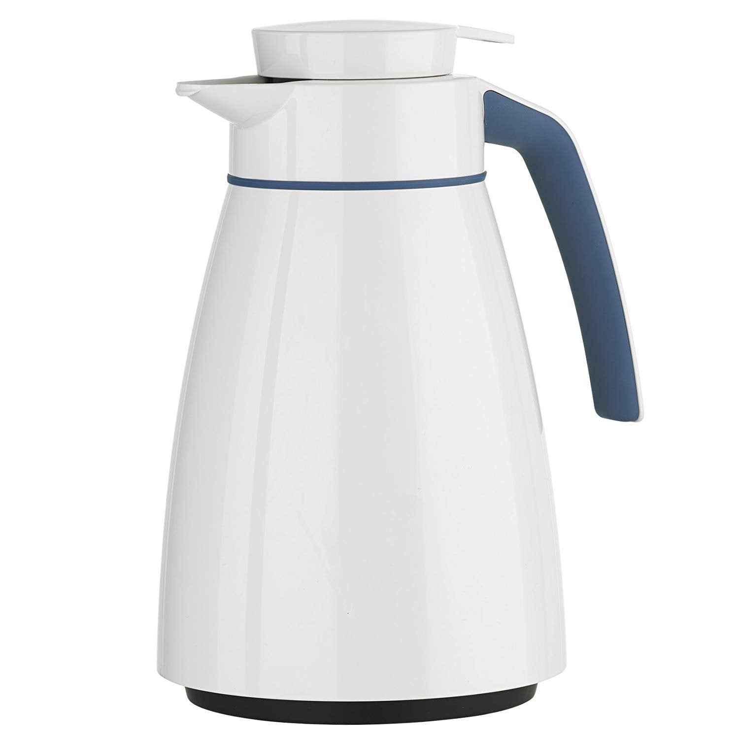 Emsa Bell Quick Tip Flask - White And Blue, 1 Litre - 2259621 ...